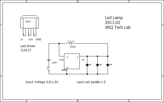 1．5VでLEDを点灯させる