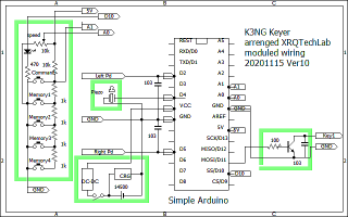パドルと一体化したK3NG